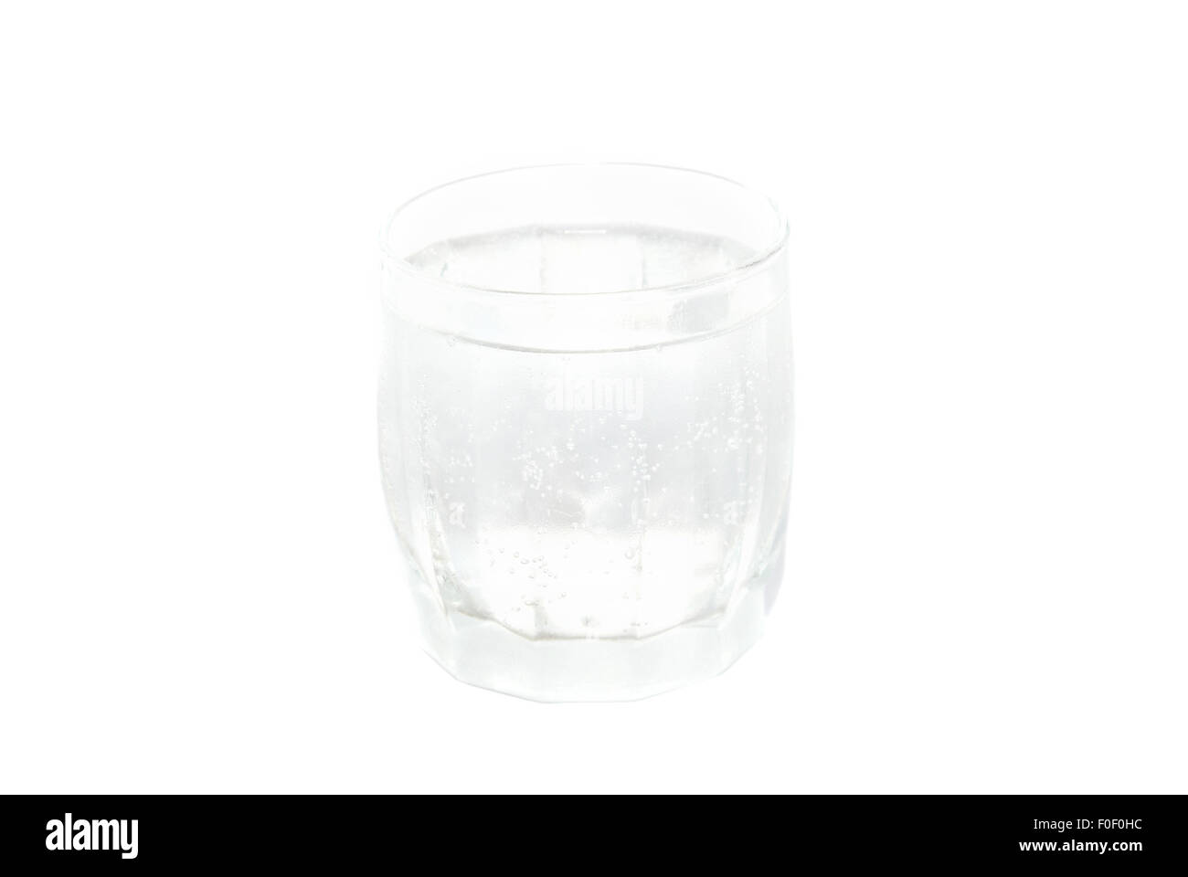 A cold water glass isolated on white Stock Photo - Alamy