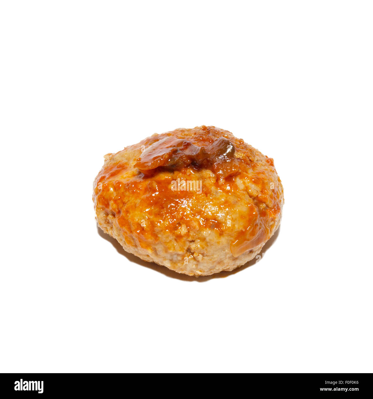 Meat cutlet isolated on white Stock Photo - Alamy