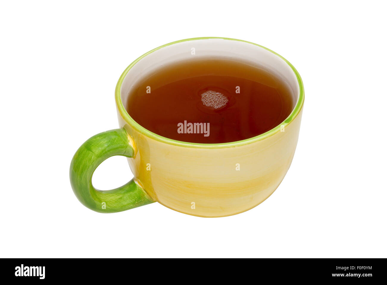 Teacup with tea isolated on white Stock Photo - Alamy
