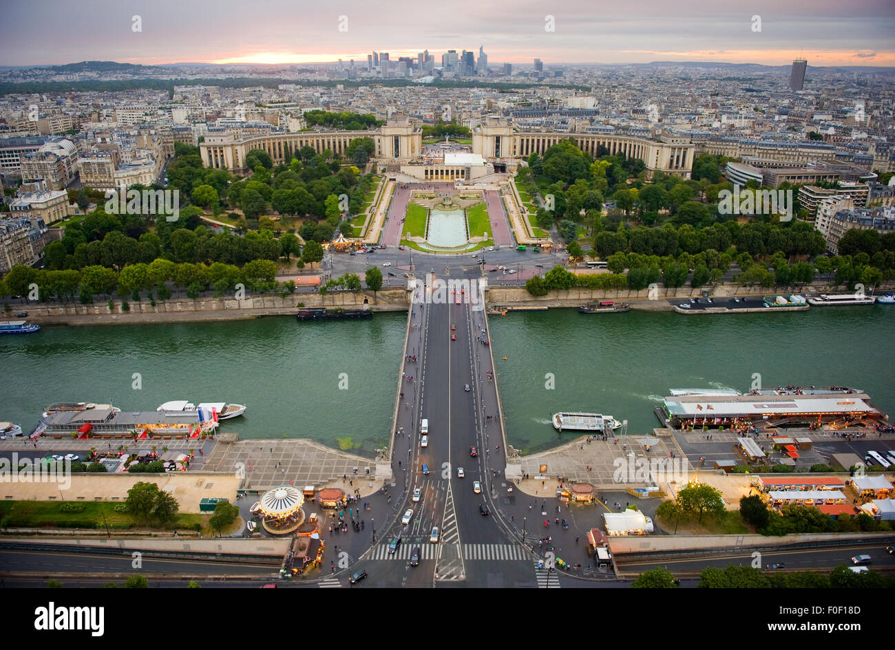 Paris view skyline from eiffel hi-res stock photography and images - Alamy