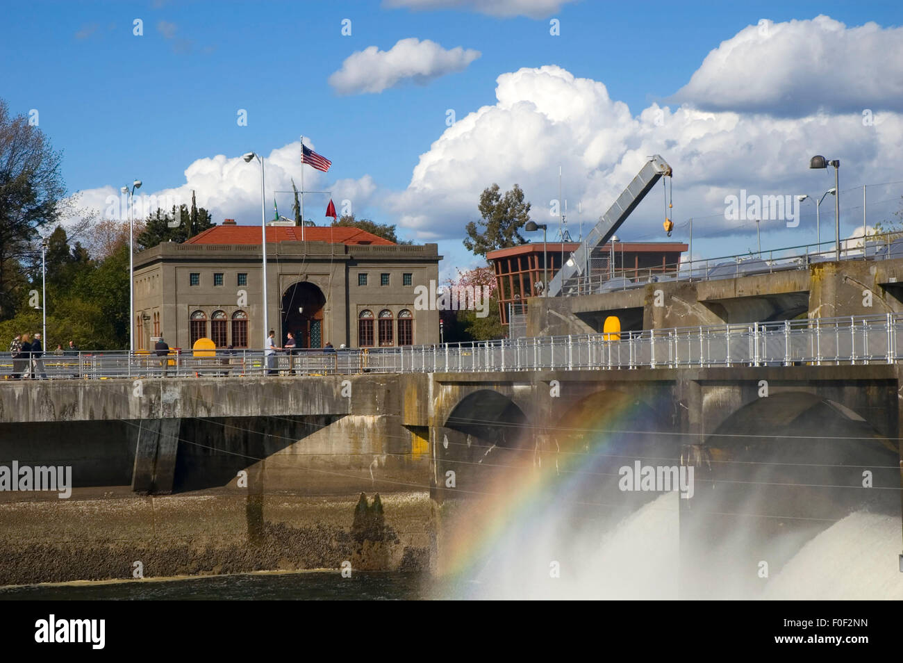 Hiram M. Chittenden Locks (known as Ballard Locks), Seattle, Washington ...