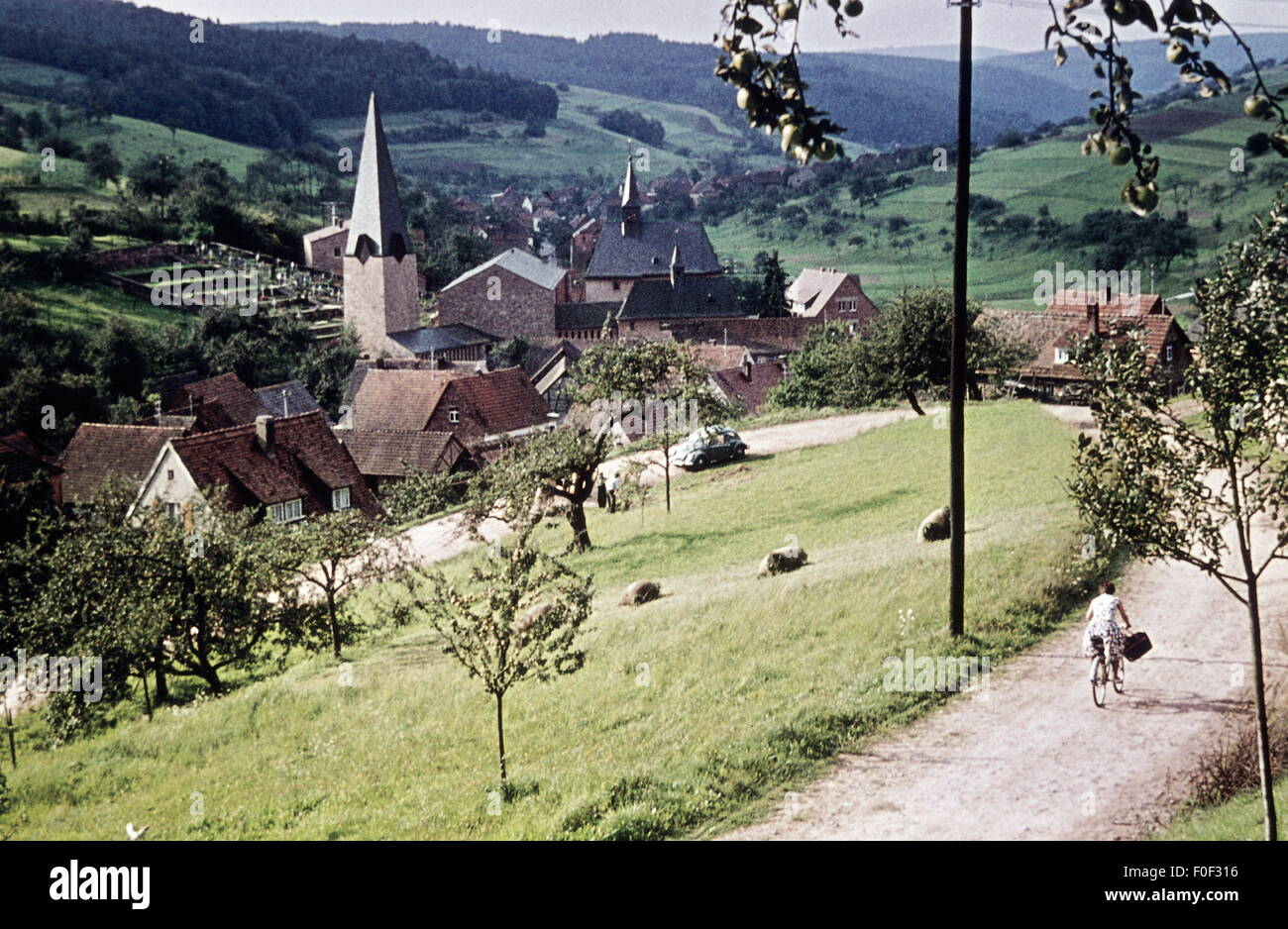geography / travel, Germany, Hesse, Hessenthal, view on the village in ...