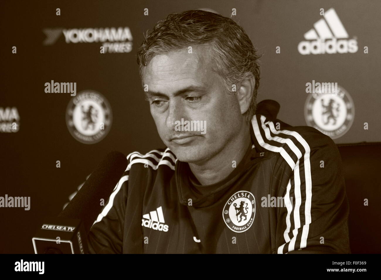 Portrait of Jose Mourinho, Chelsea Football Club's Manager Stock Photo ...