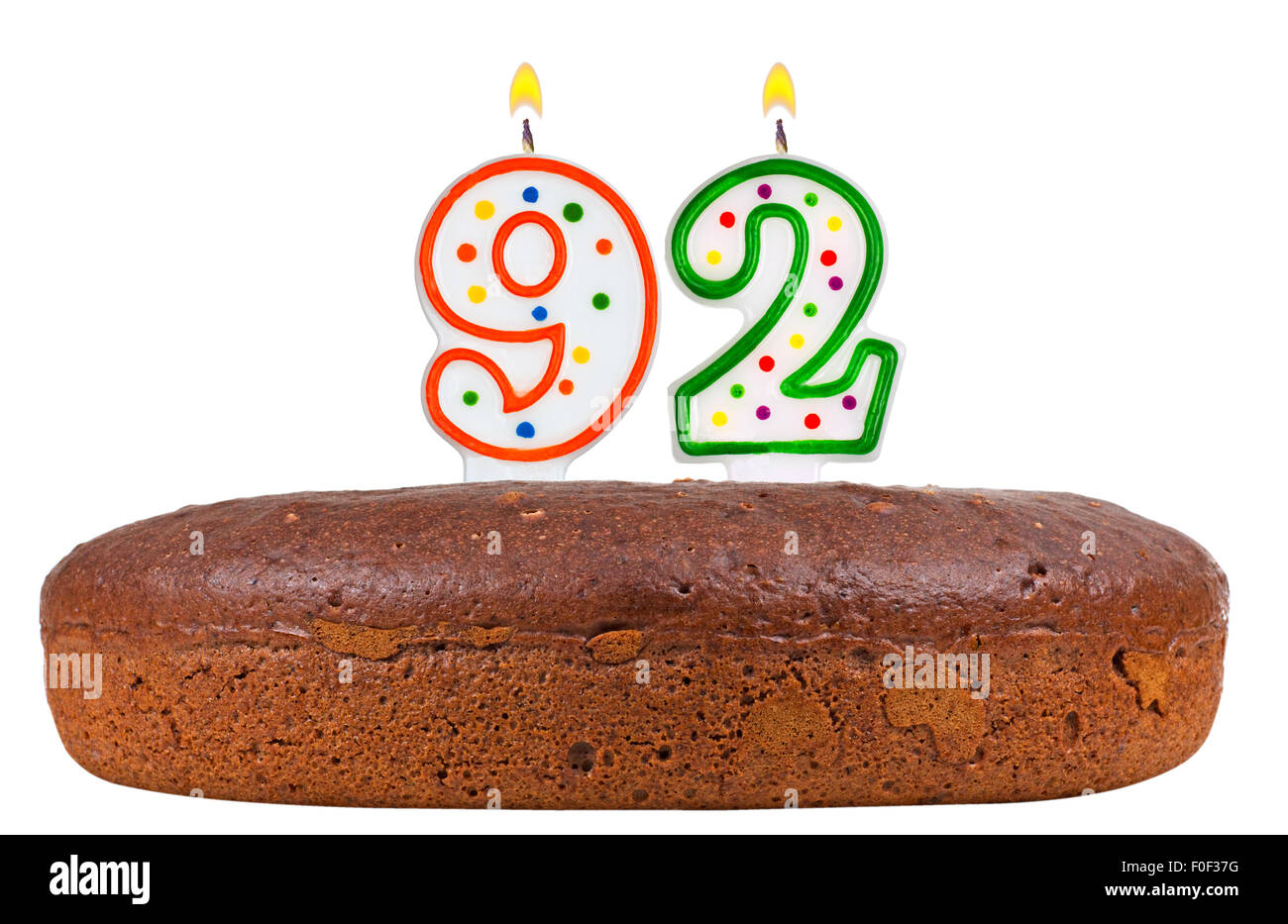 Birthday Cake Candles Number 92 High Resolution Stock Photography and ...
