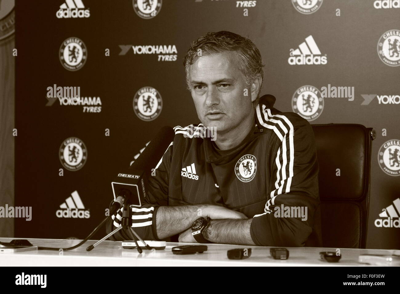 Portrait of Jose Mourinho, Chelsea Football Club's Manager Stock Photo ...