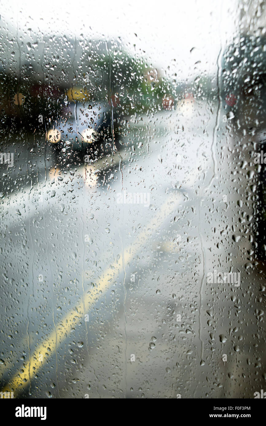Nottingham, UK.14th August, 2015. Rain continues to fall since the ...