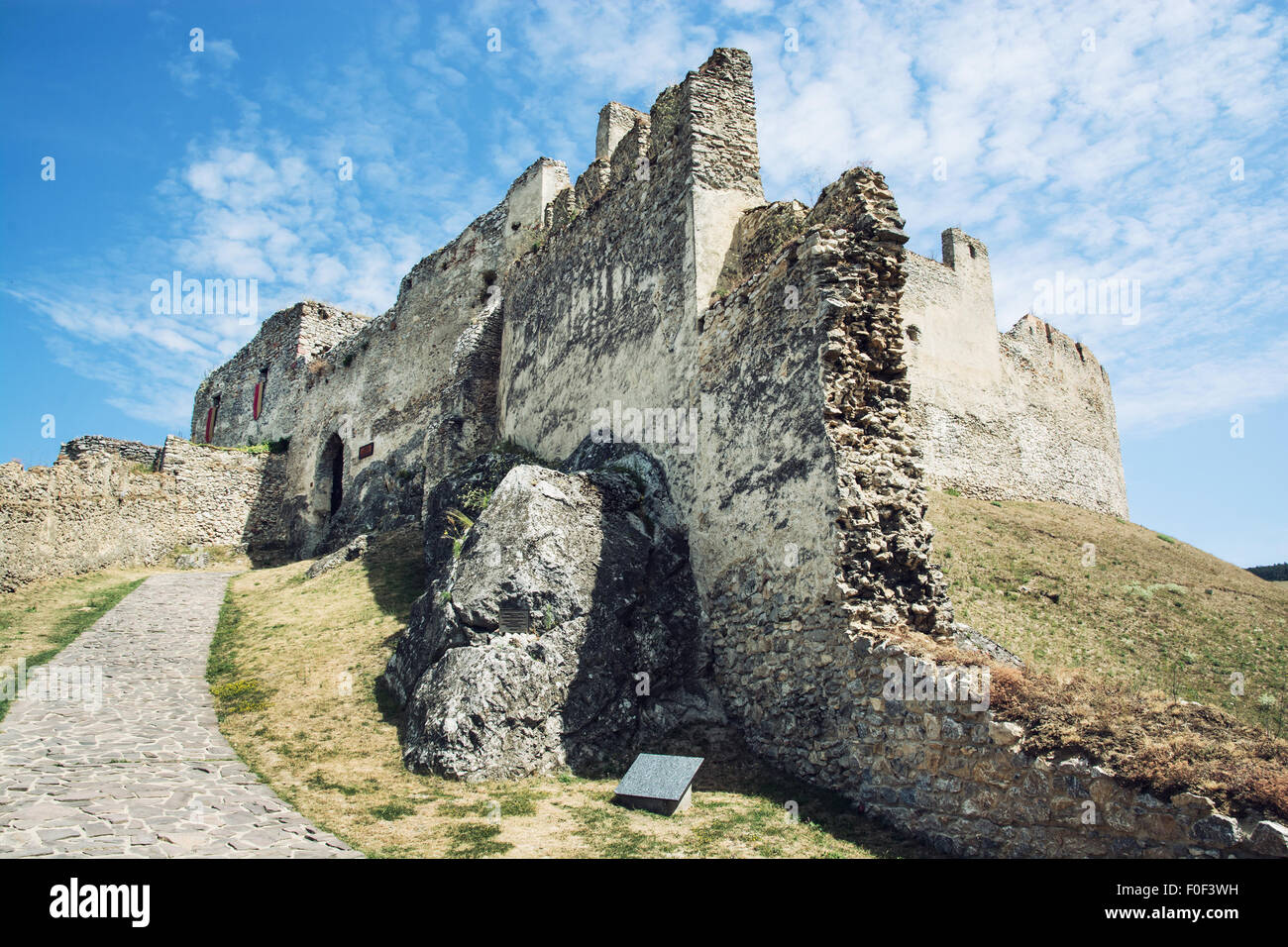 Ruins of Beckov castle, Slovak republic, central Europe. Travel ...