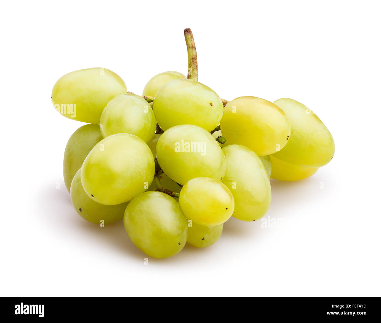 white grapes isolated Stock Photo - Alamy