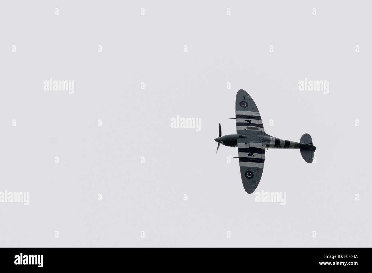 Spitfire gives an aerial display over the city of Bristol at the 37th ...