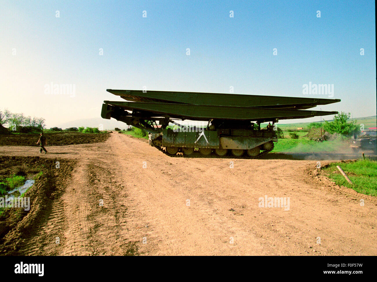 British army in Kosovo as part of the NATO peacekeeping force Stock ...