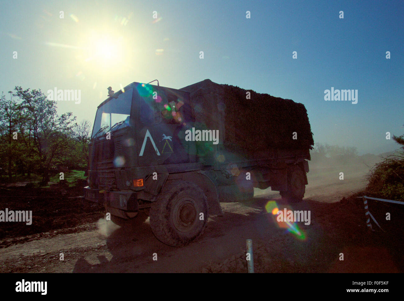 British army in Kosovo as part of the NATO peacekeeping force Stock ...