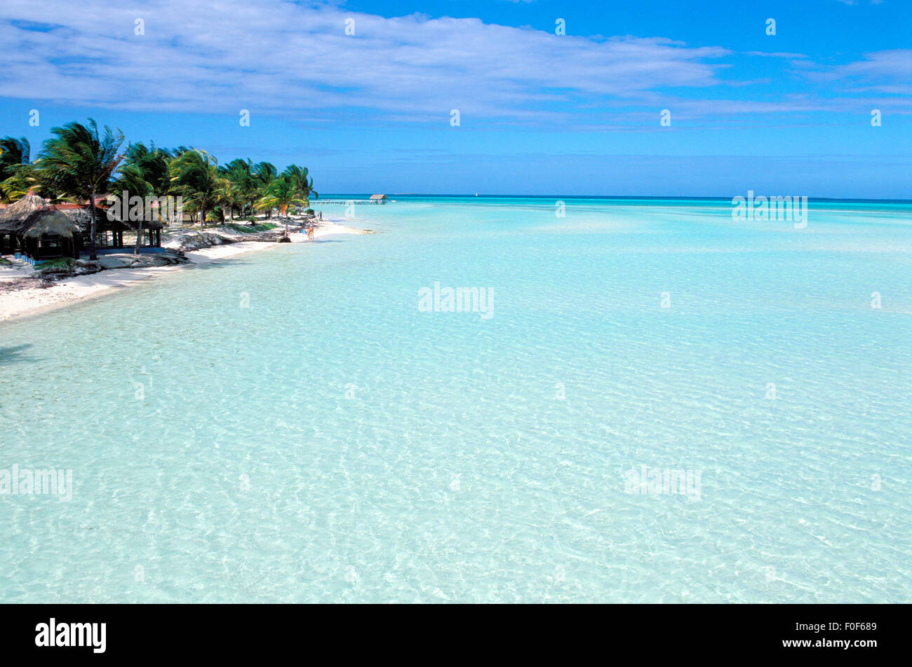 Cuba, Sancti Spiritus Province, Cayo Coco, Cayo Guillermo beach Stock ...