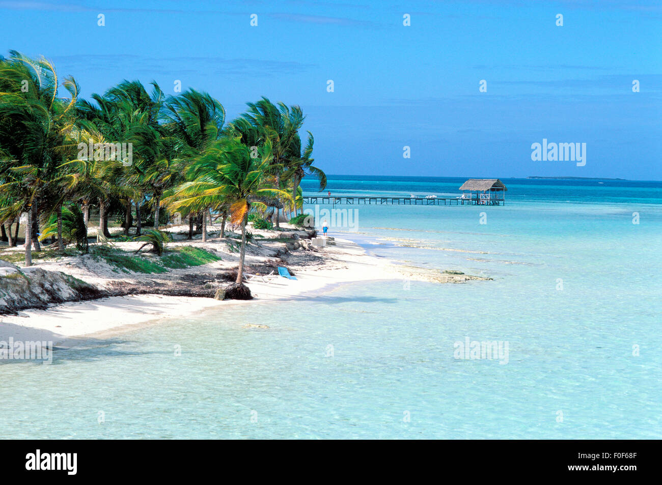 Cuba, Sancti Spiritus Province, Cayo Coco, Cayo Guillermo beach Stock ...