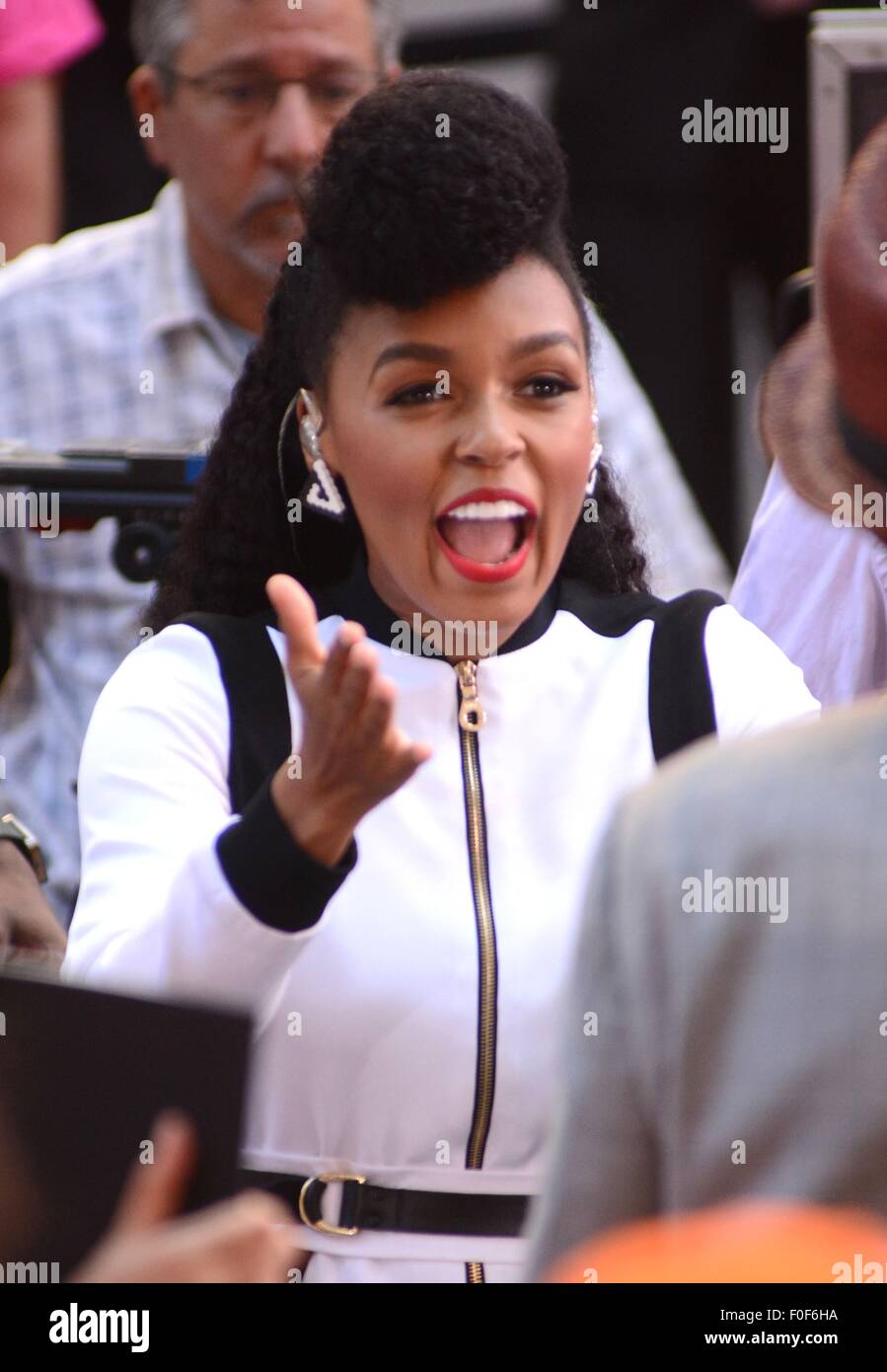 New York, NY, USA. 14th Aug, 2015. Janelle Monae on stage for NBC Today ...
