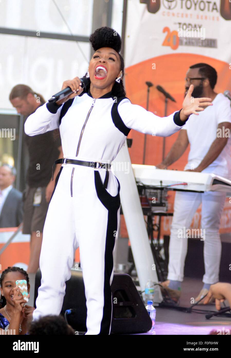New York, NY, USA. 14th Aug, 2015. Janelle Monae on stage for NBC Today ...