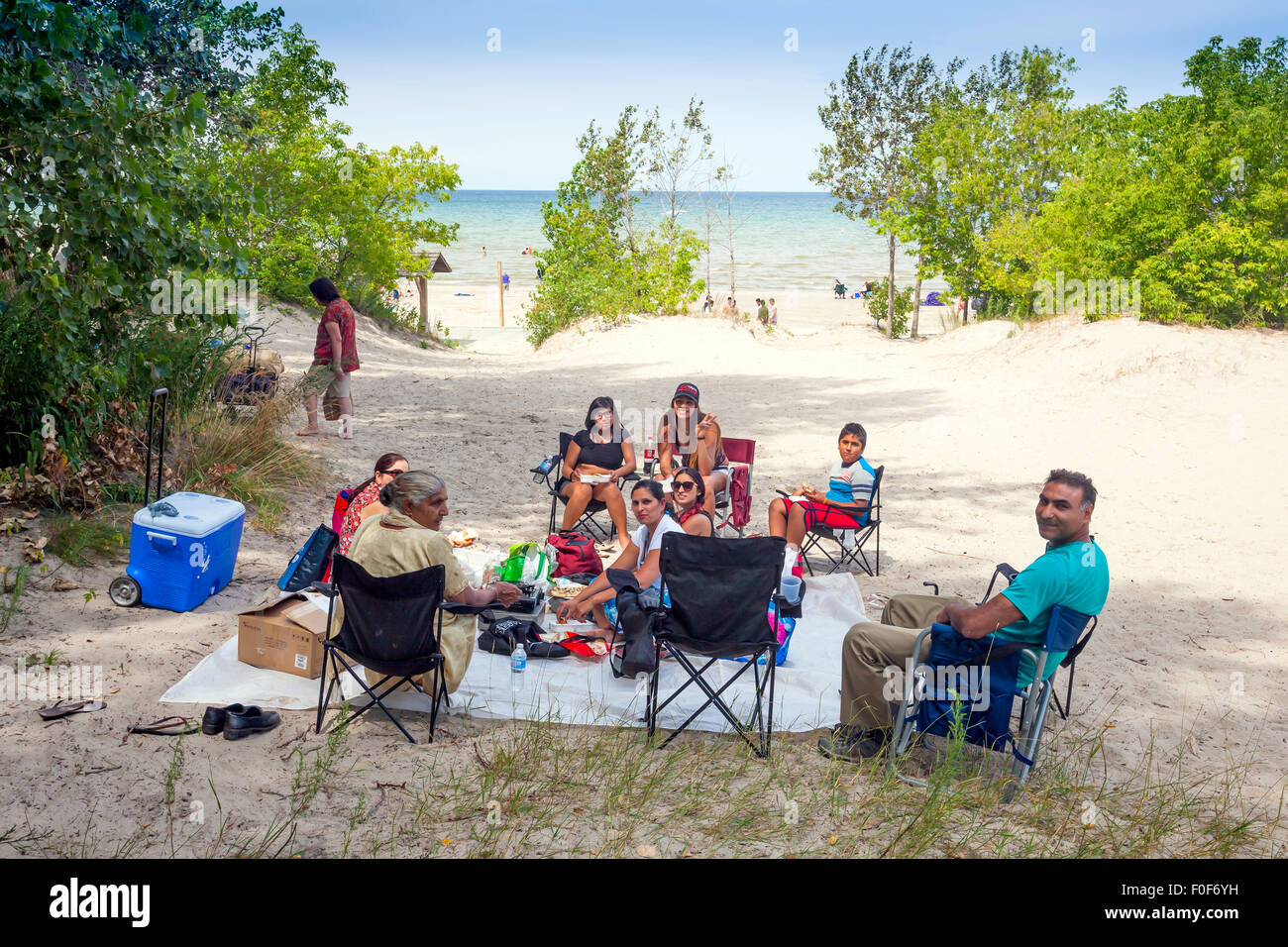 Wasaga Beach Provincial park in Ontario; Canada, the Worlds longest ...
