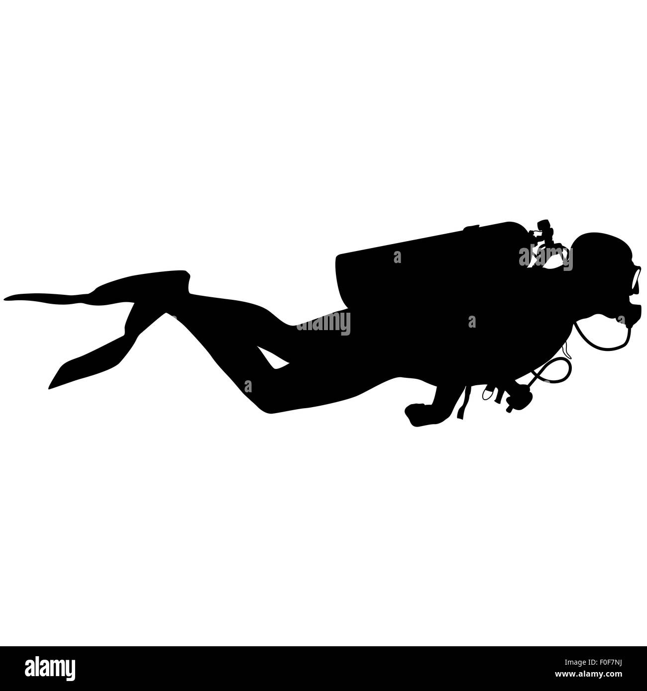 Aqualung scuba icon black Black and White Stock Photos & Images - Alamy