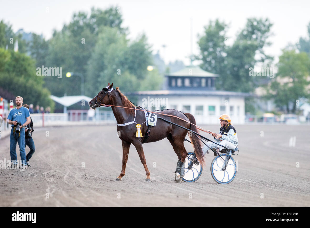 Trotting race harness racing track hi-res stock photography and images ...