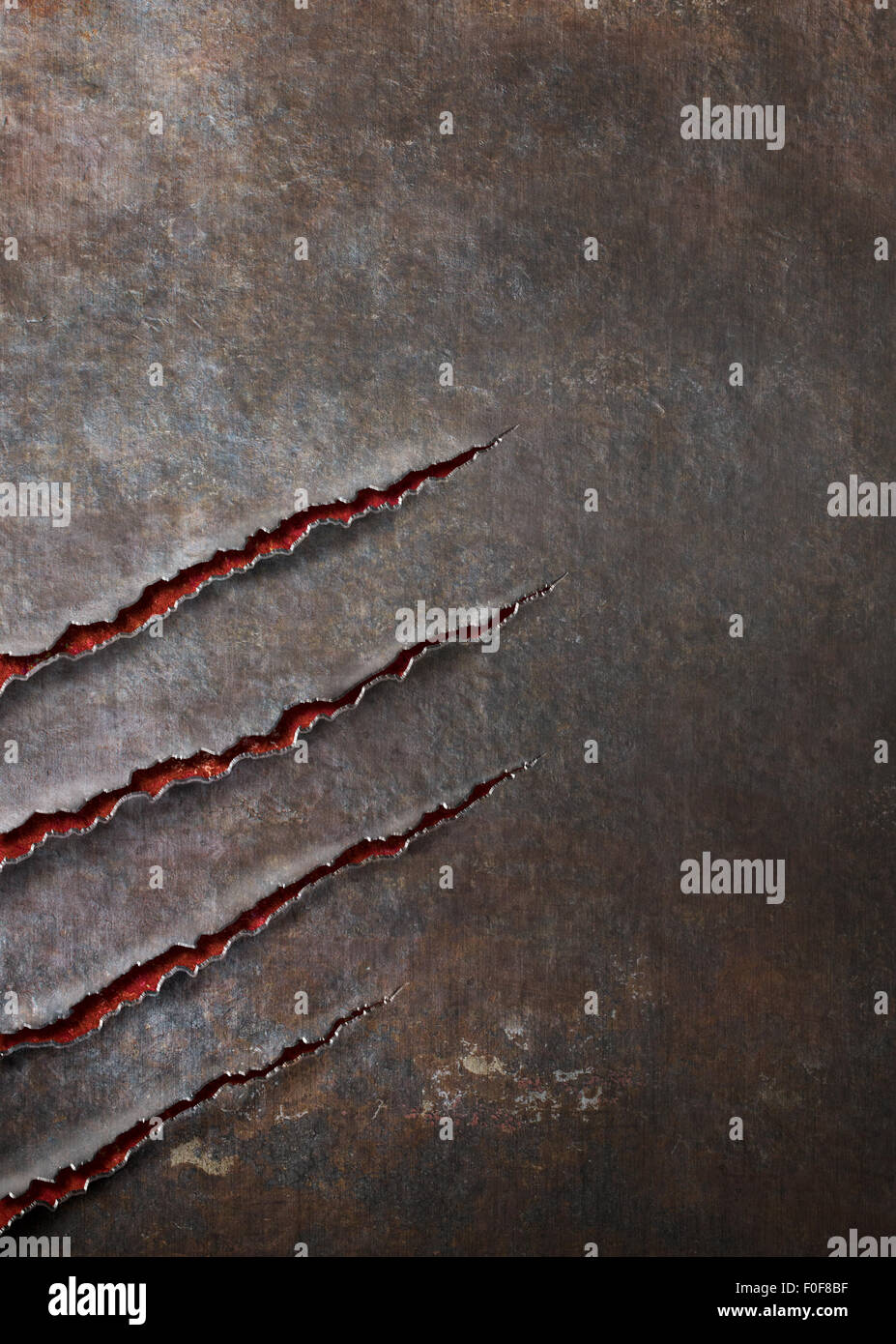 Metal scratched beast claw marks hi-res stock photography and images ...