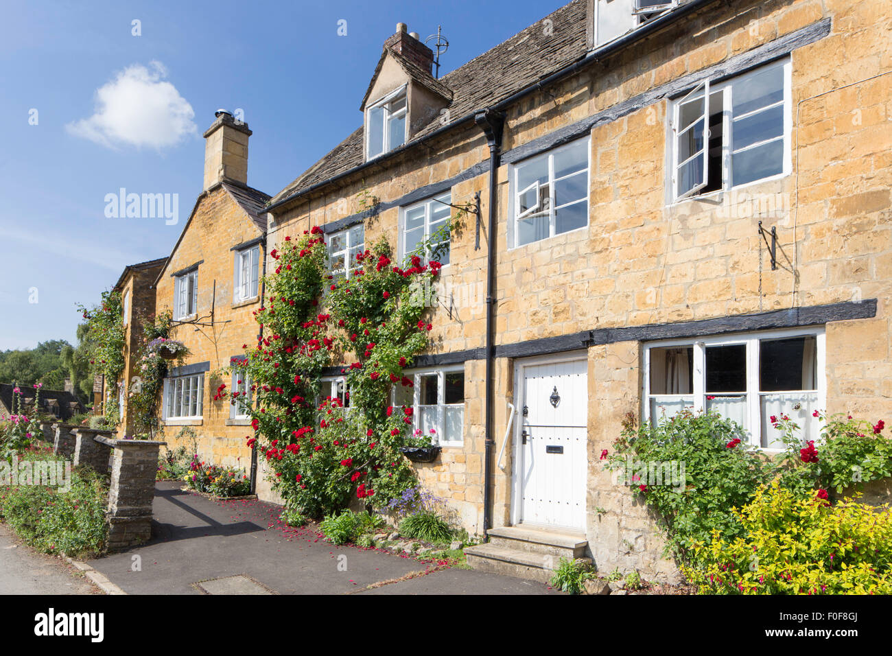 The Cotswold village of Blockley, Gloucestershire, England, UK Stock ...