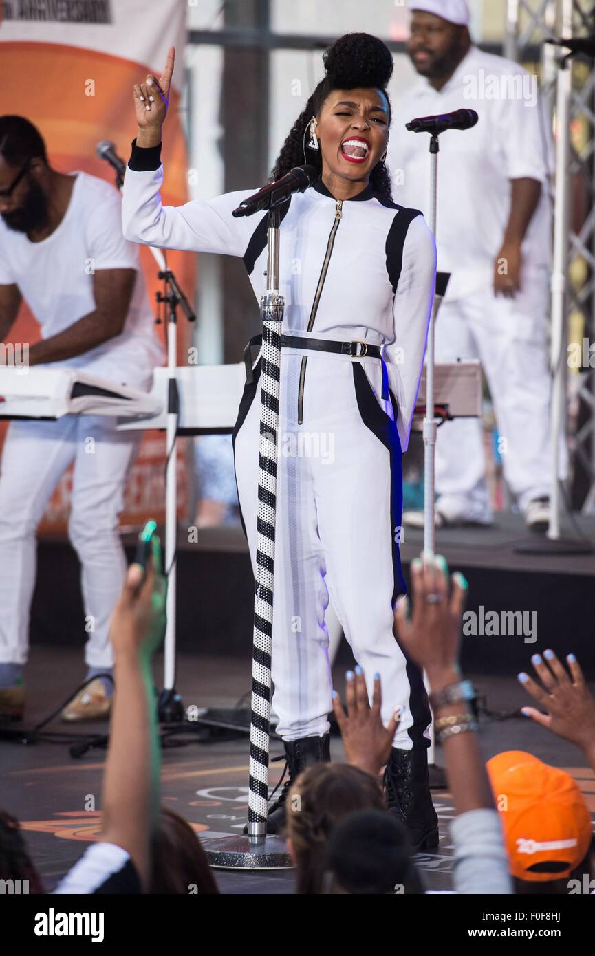 Janelle Monáe on stage for NBC Today Show Concert with JANELLE MONAE ...