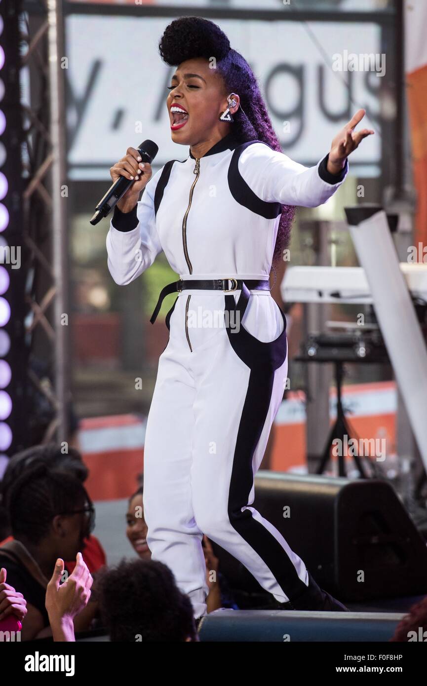 Janelle Monáe on stage for NBC Today Show Concert with JANELLE MONAE ...