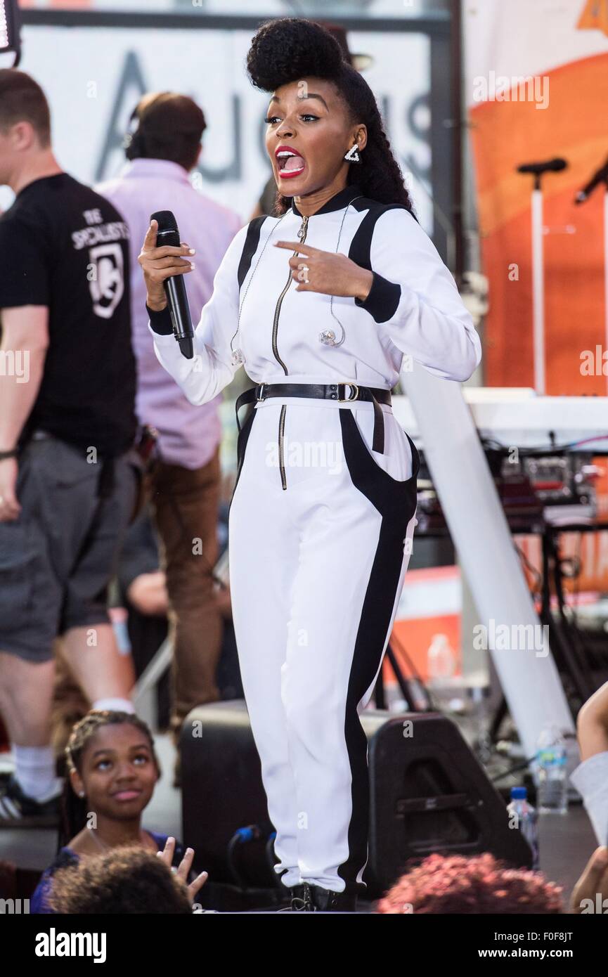Janelle Monáe on stage for NBC Today Show Concert with JANELLE MONAE ...