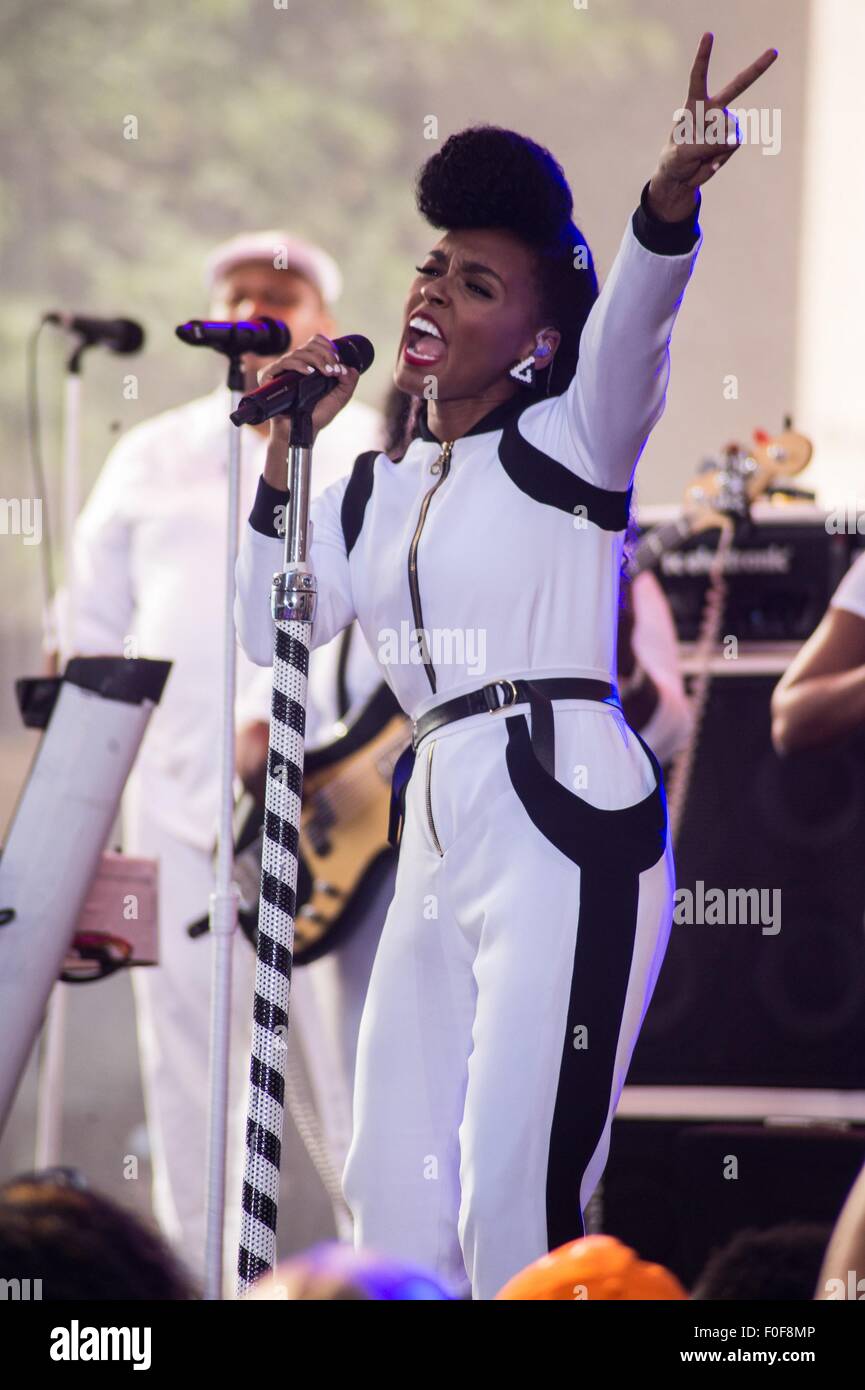 Janelle Monáe on stage for NBC Today Show Concert with JANELLE MONAE ...