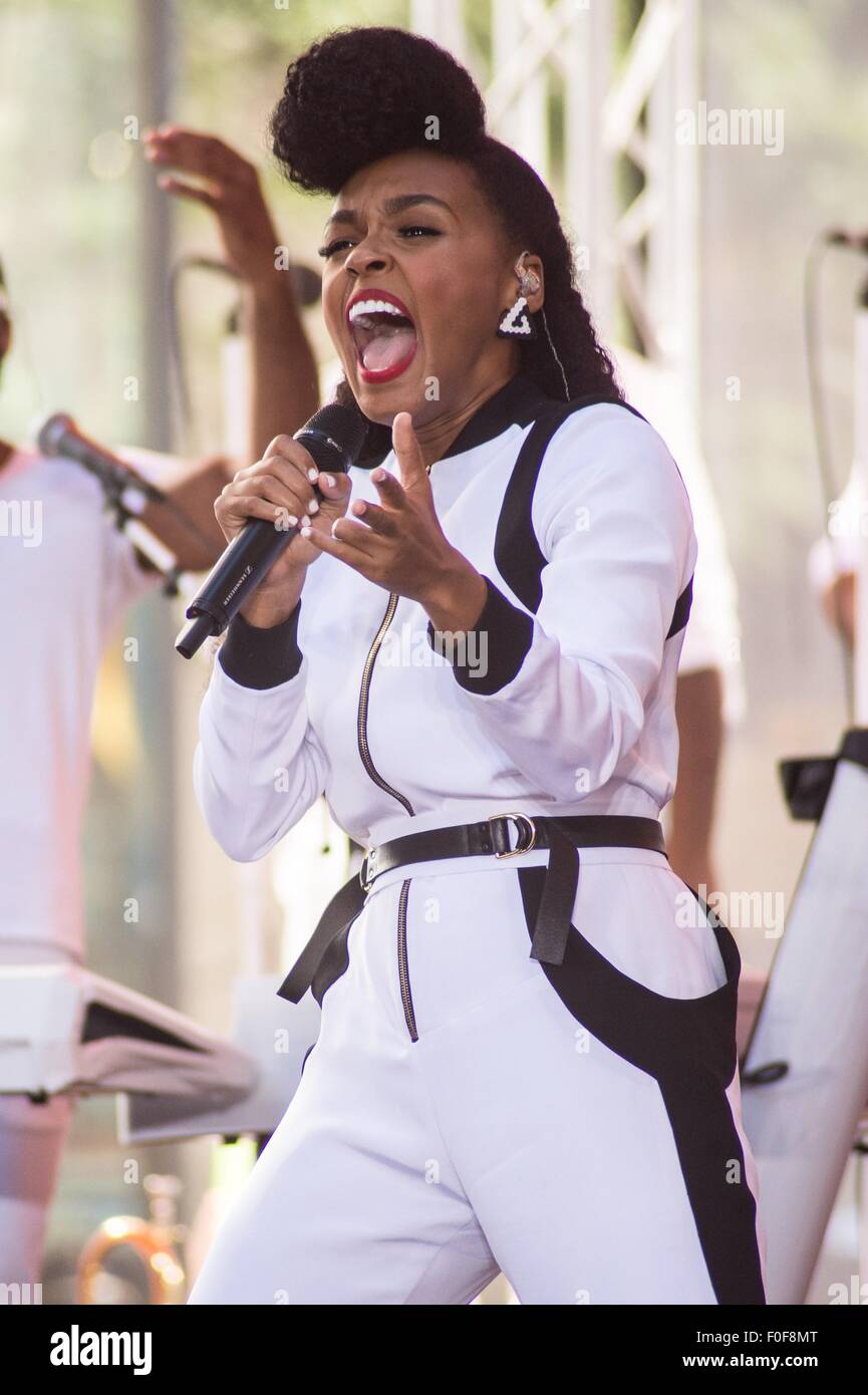 Janelle Monáe on stage for NBC Today Show Concert with JANELLE MONAE ...