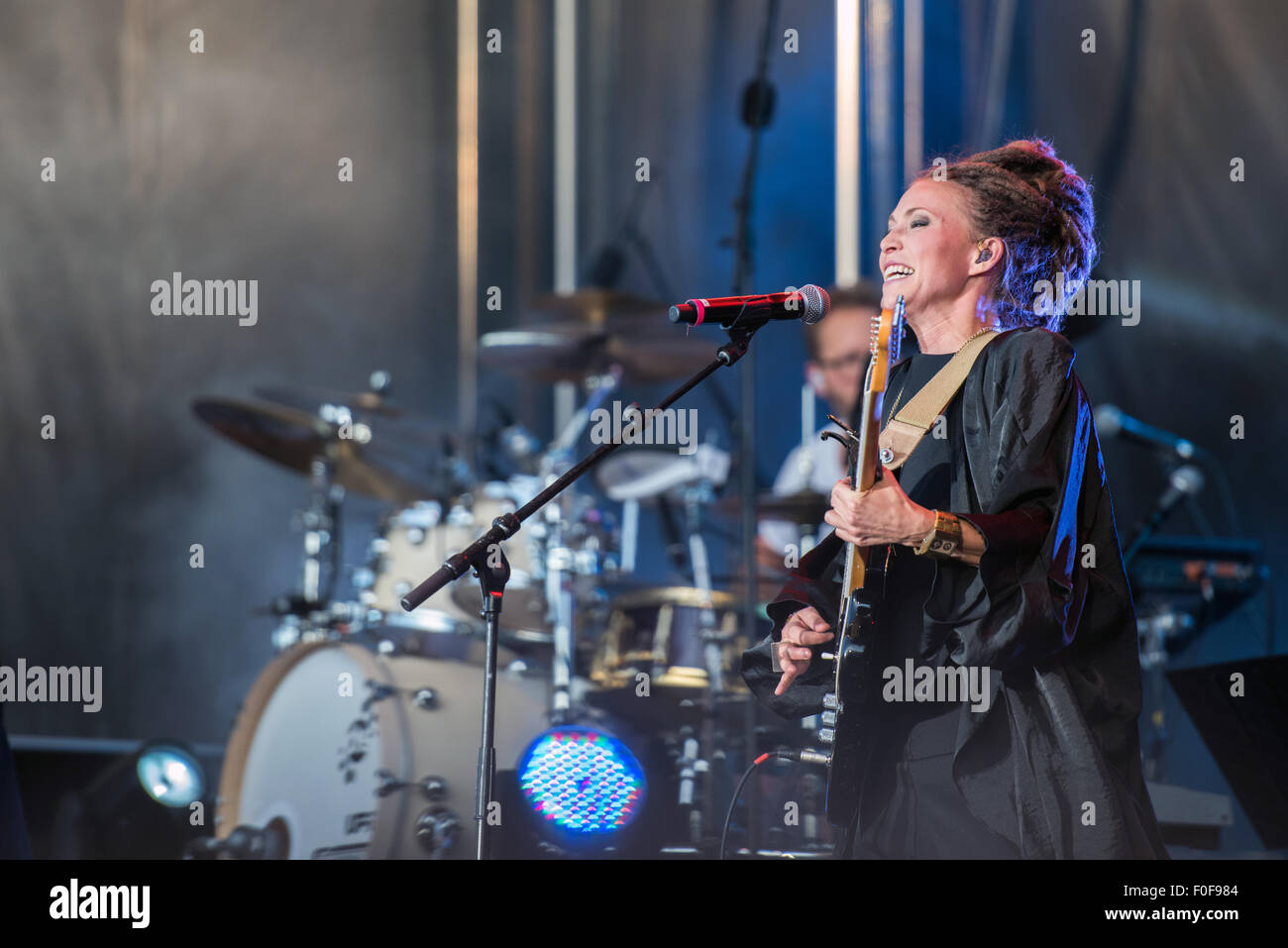 Mariette performs at Rix FM festival during the August festival in in ...