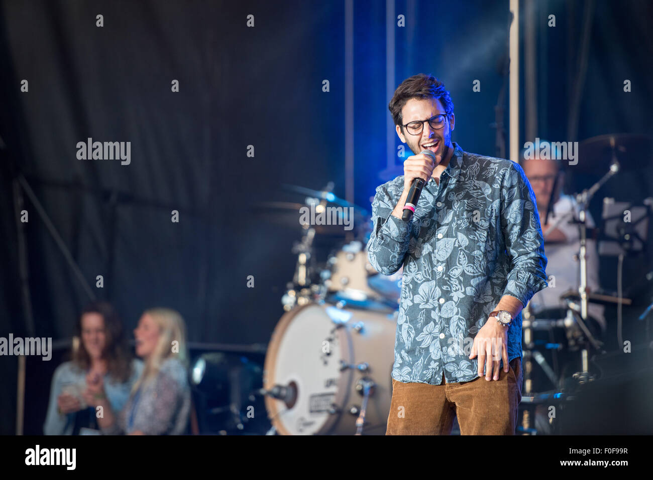 Swedish idol music artist singer darin stage performance hi-res stock ...
