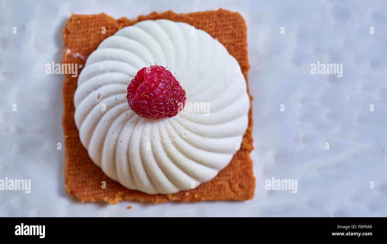 Two pink raspberry mousse hi-res stock photography and images - Alamy