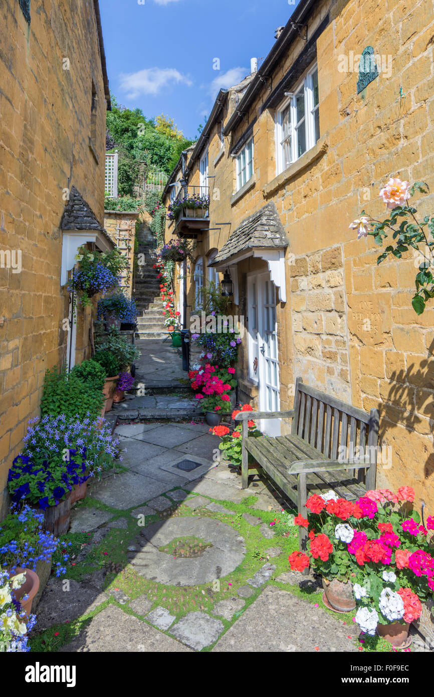 The Cotswold village of Blockley, Gloucestershire, England, UK Stock ...