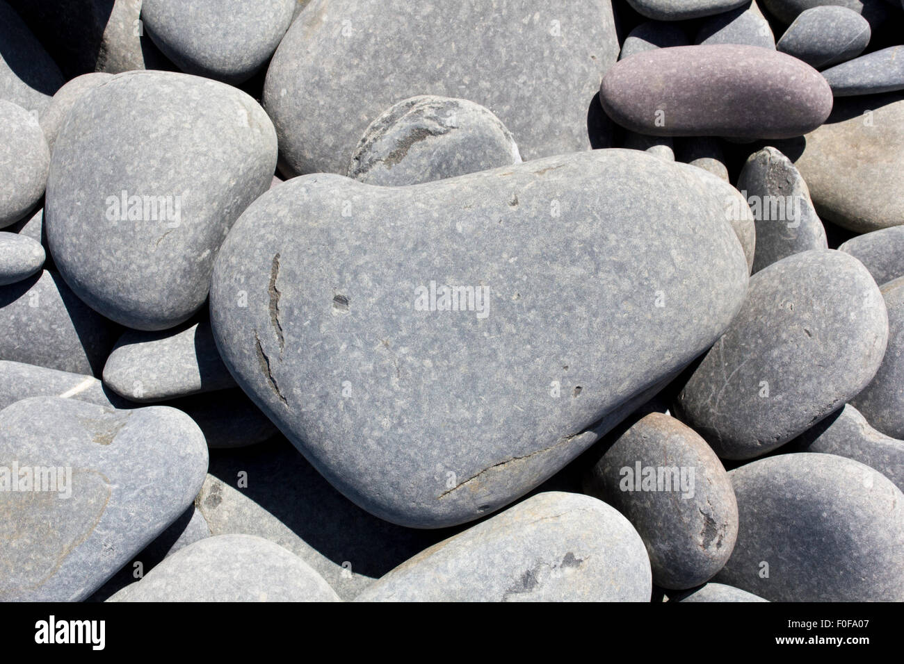 'Love Rocks' In Situ - Heart Shaped Pebble Found on a North Devon Beach ...
