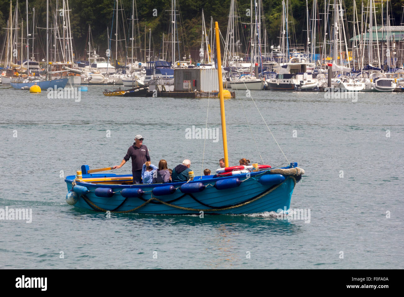 Dartmouth Castle Passenger Foot Ferry Heading Down the River Dart ...