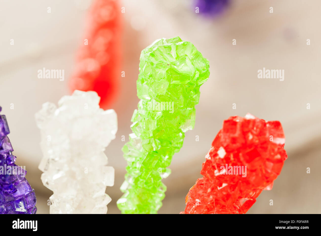 Sweet Sugary Multi Colored Rock Candy Ready to Eat Stock Photo - Alamy