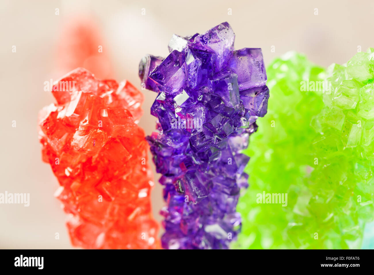 Sweet Sugary Multi Colored Rock Candy Ready to Eat Stock Photo - Alamy