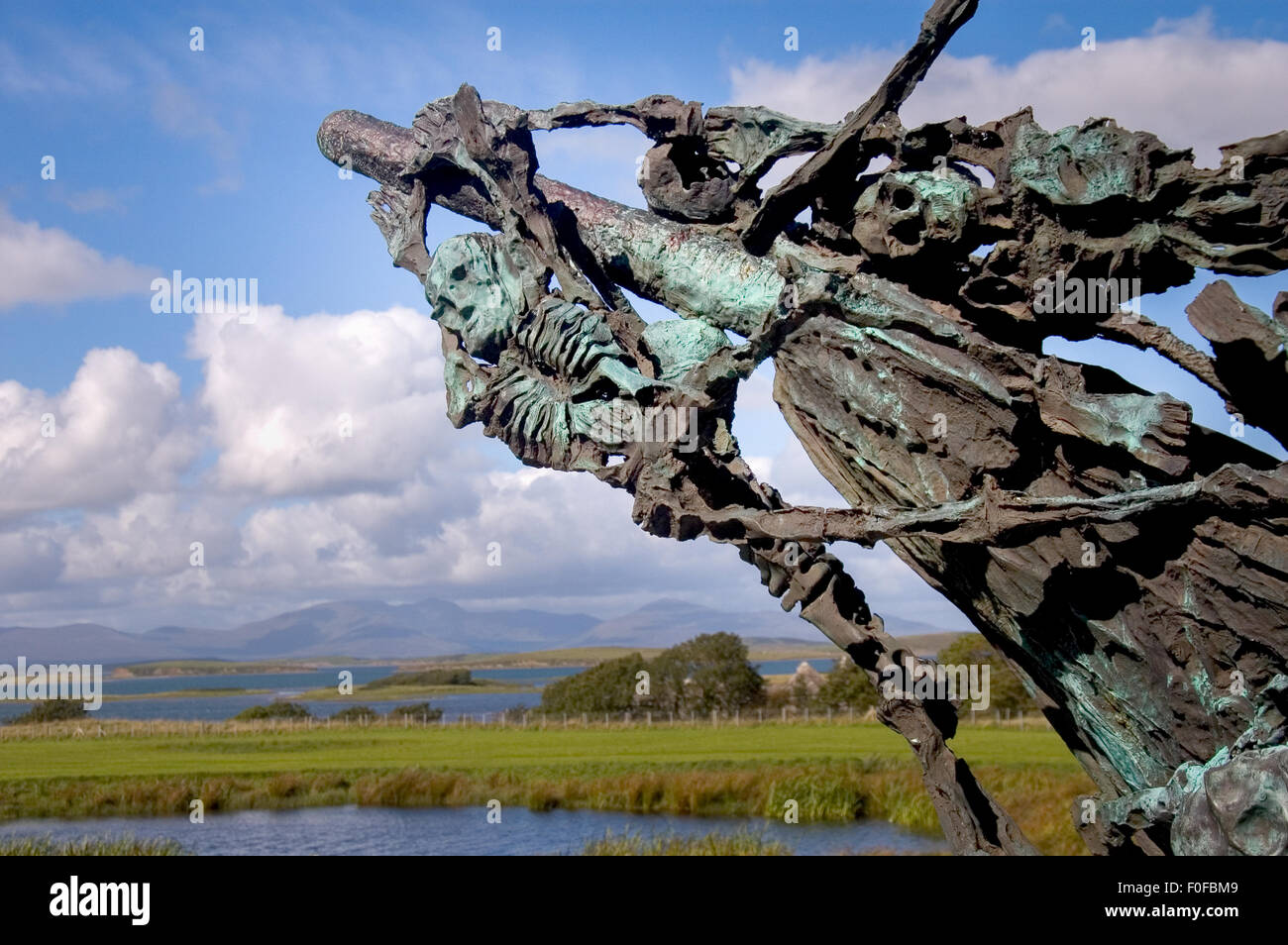 Murrisk, Co. Mayo, Ireland. August 27, 2004. National Famine Memorial ...
