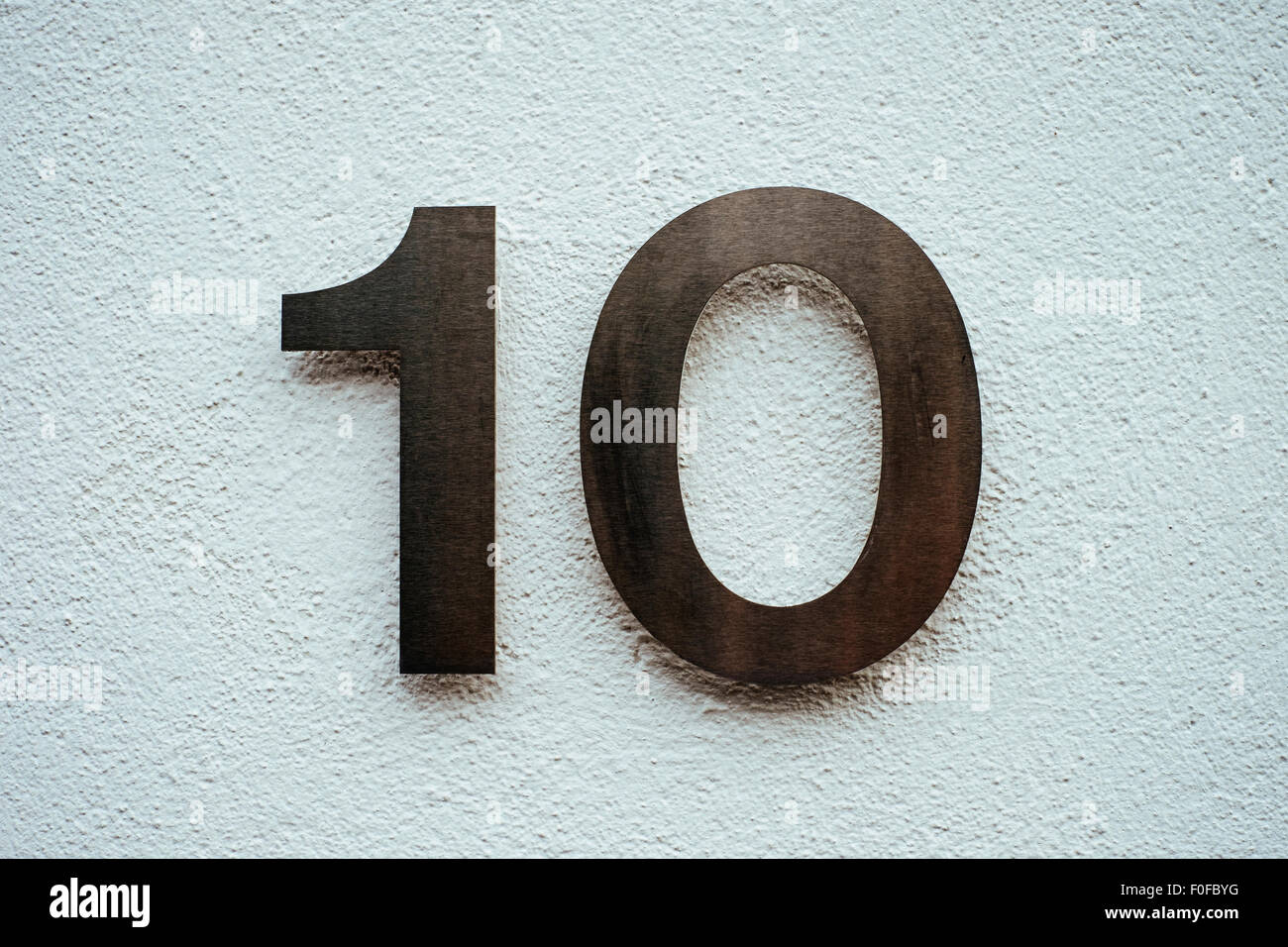 Number 10 house number Stock Photo - Alamy