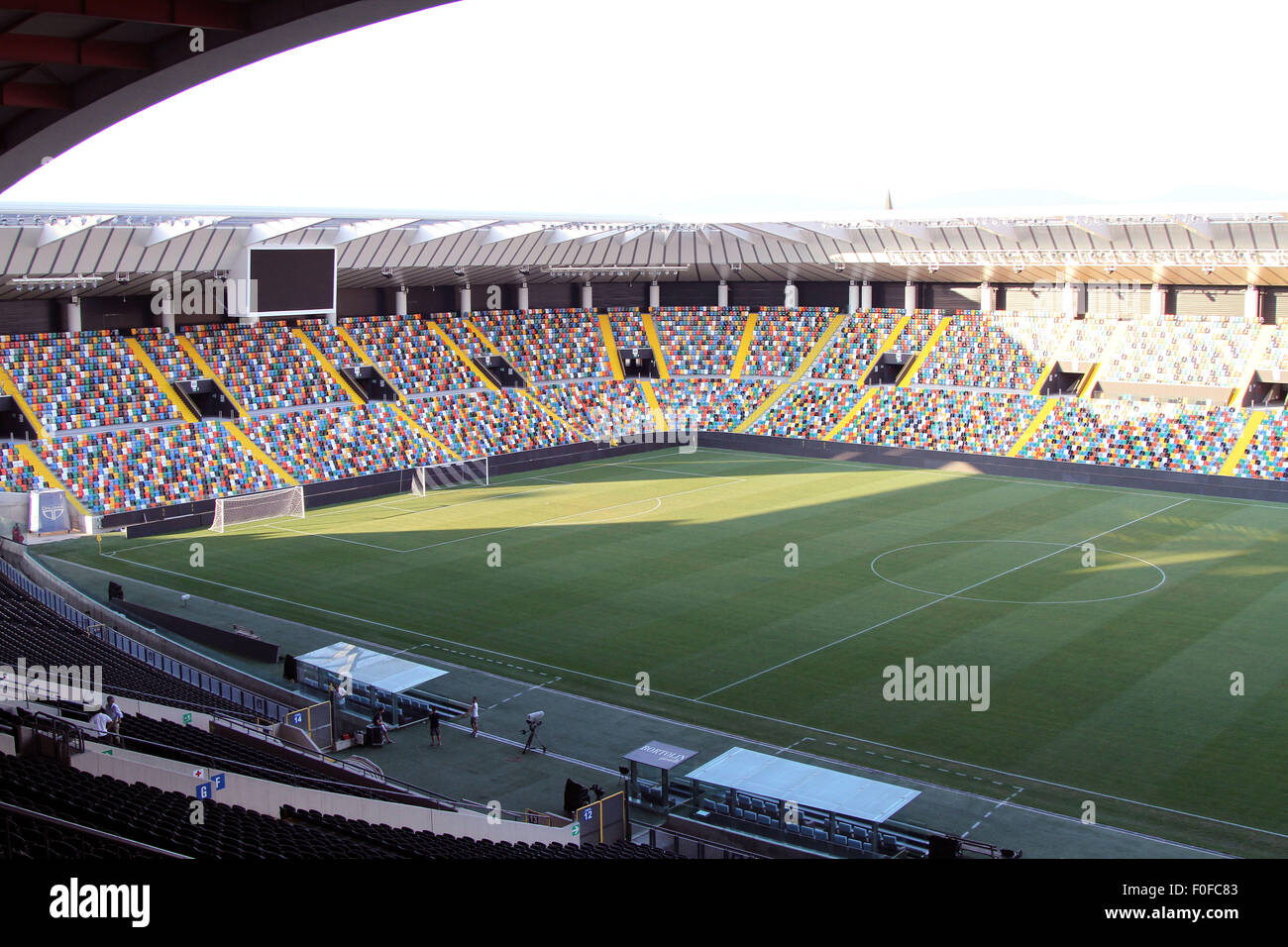 Udine, Italy. 13th August, 2015. A general view of new stadium during ...