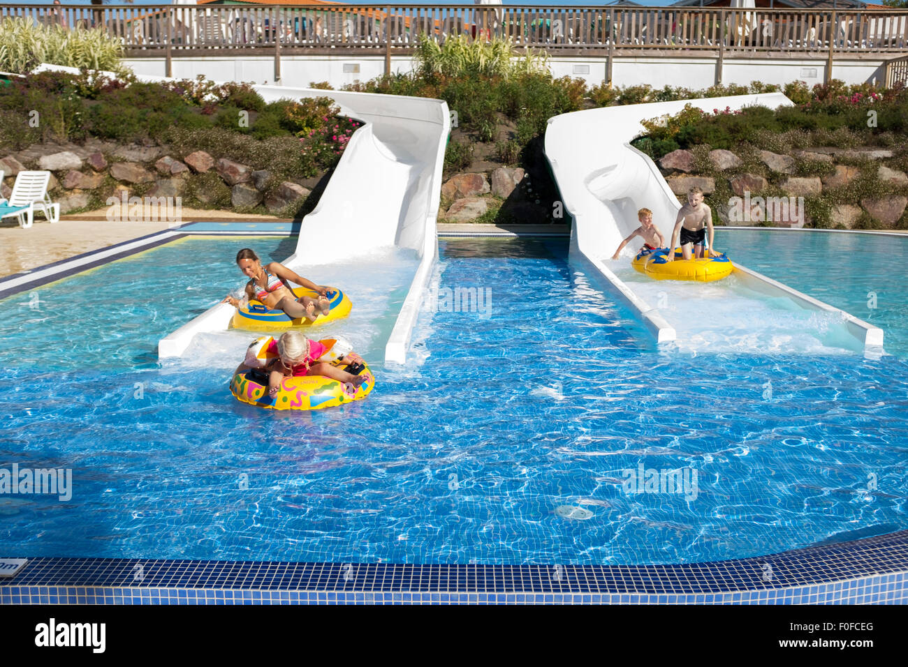 Water park slide hi-res stock photography and images - Alamy