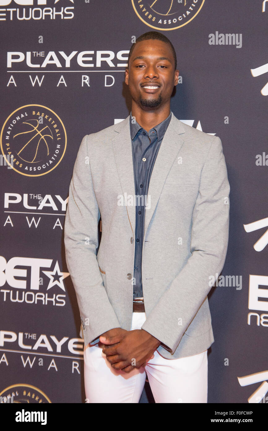 NBA player Harrison Barnes of the Golden State Warriors attends The ...