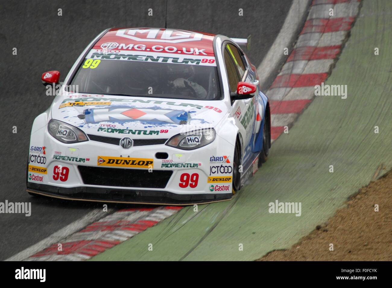 Jason Plato on the Brabham Straight in the MG Triple Eight Racing MG6 ...