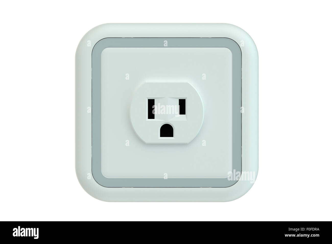 american socket isolated on white background Stock Photo - Alamy