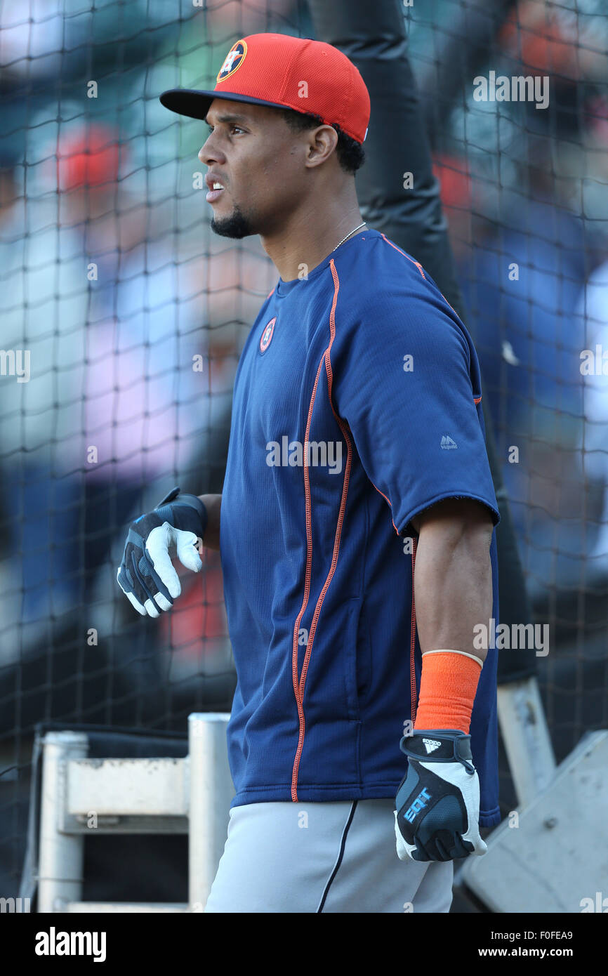 Carlos Gomez of the Houston Astros during an MLB baseball game between ...