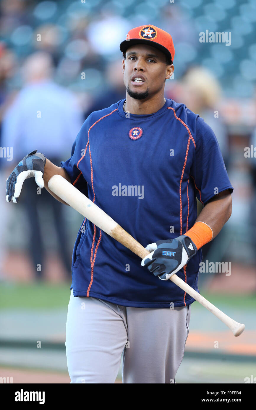 Carlos Gomez of the Houston Astros during an MLB baseball game between ...