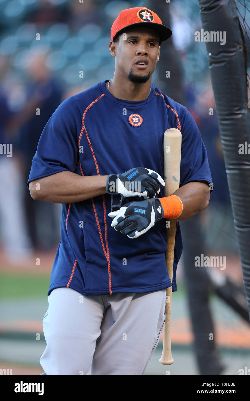 Carlos Gomez of the Houston Astros during an MLB baseball game between ...