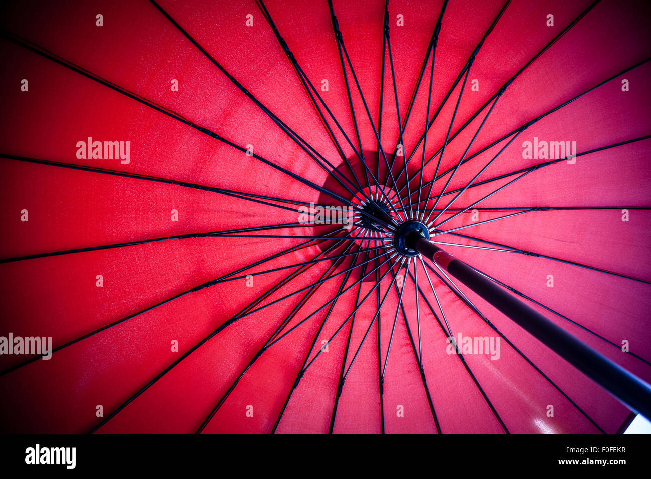 Japanese red umbrella Stock Photo - Alamy