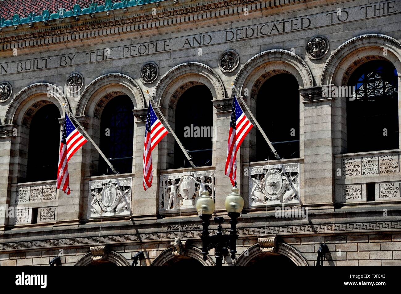 Boston, Massachusetts: The neo-Renaissance facade of the 1888 Boston ...