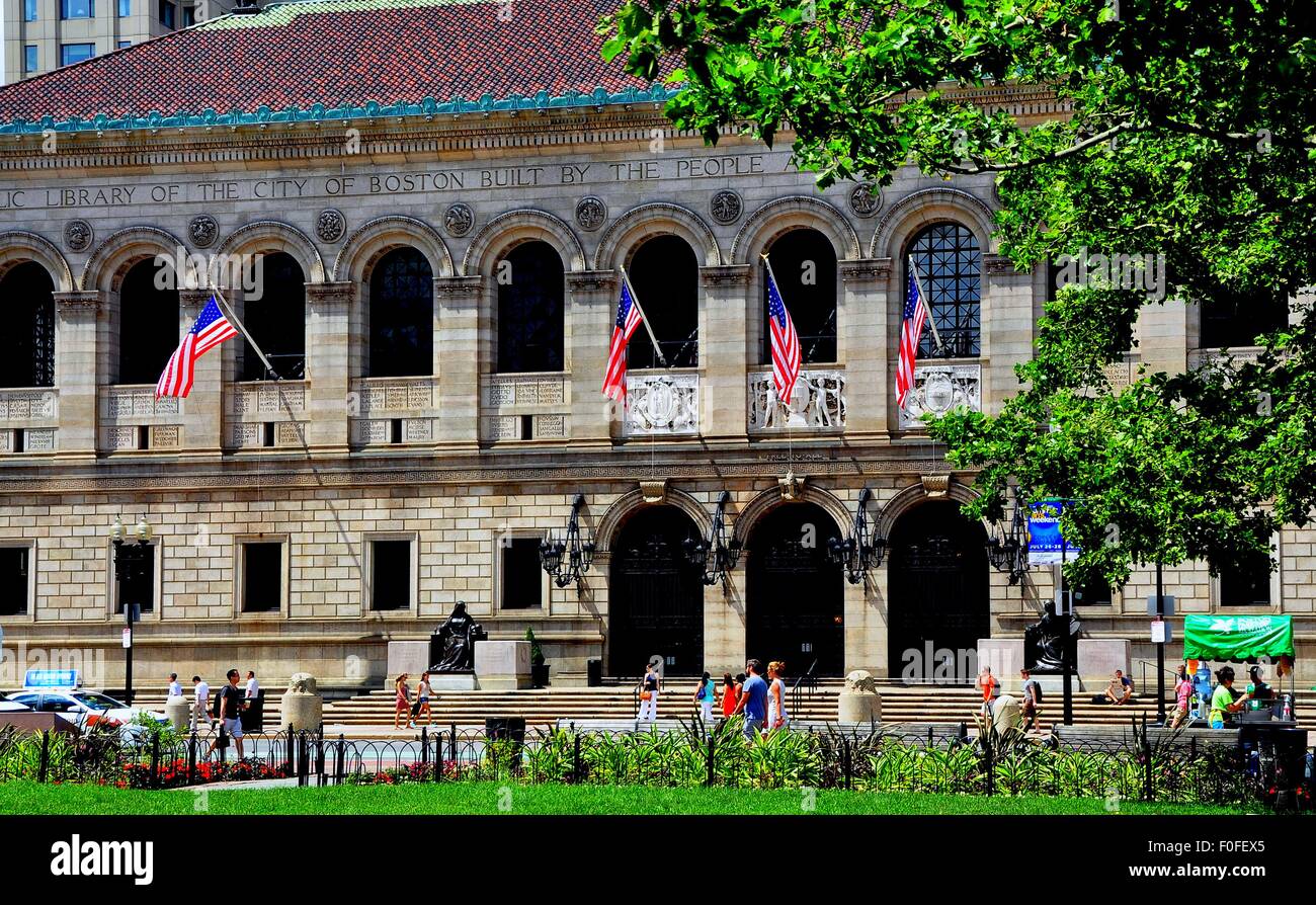 Boston, Massachusetts: The neo-Renaissance facade of the 1888 Boston ...